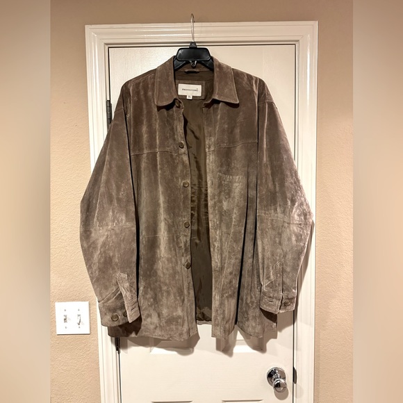 Pronto Uomo | Jackets & Coats | Pronto Uomo Suede Khaki Color Shirt ...